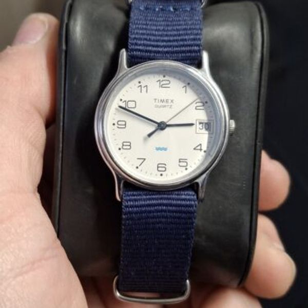 Timex Quartz Sprite White Dial Mens Vintage 1980s Quartz Watch Retro ...