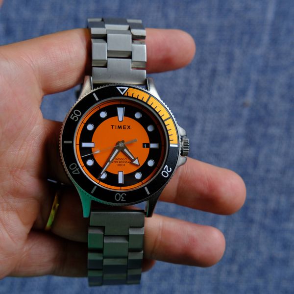 [WTS] Timex Allied Coastline 43mm Quartz Orange Retro-Style Diver ...