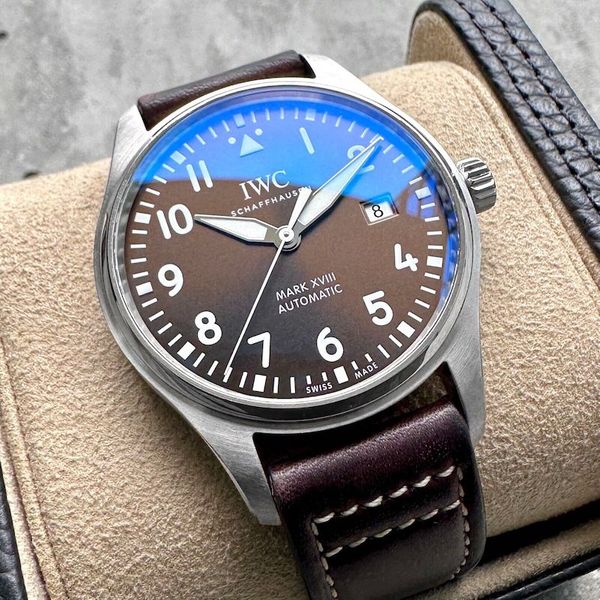 2021 IWC Pilot Mark XVIII Brown Dial IW327003 - Box and Papers ...