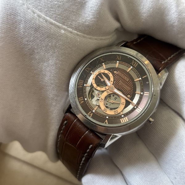 Bulova Sutton Classic Automatic Menâ s Watch, Skeleton, Ref: 96A120, As ...