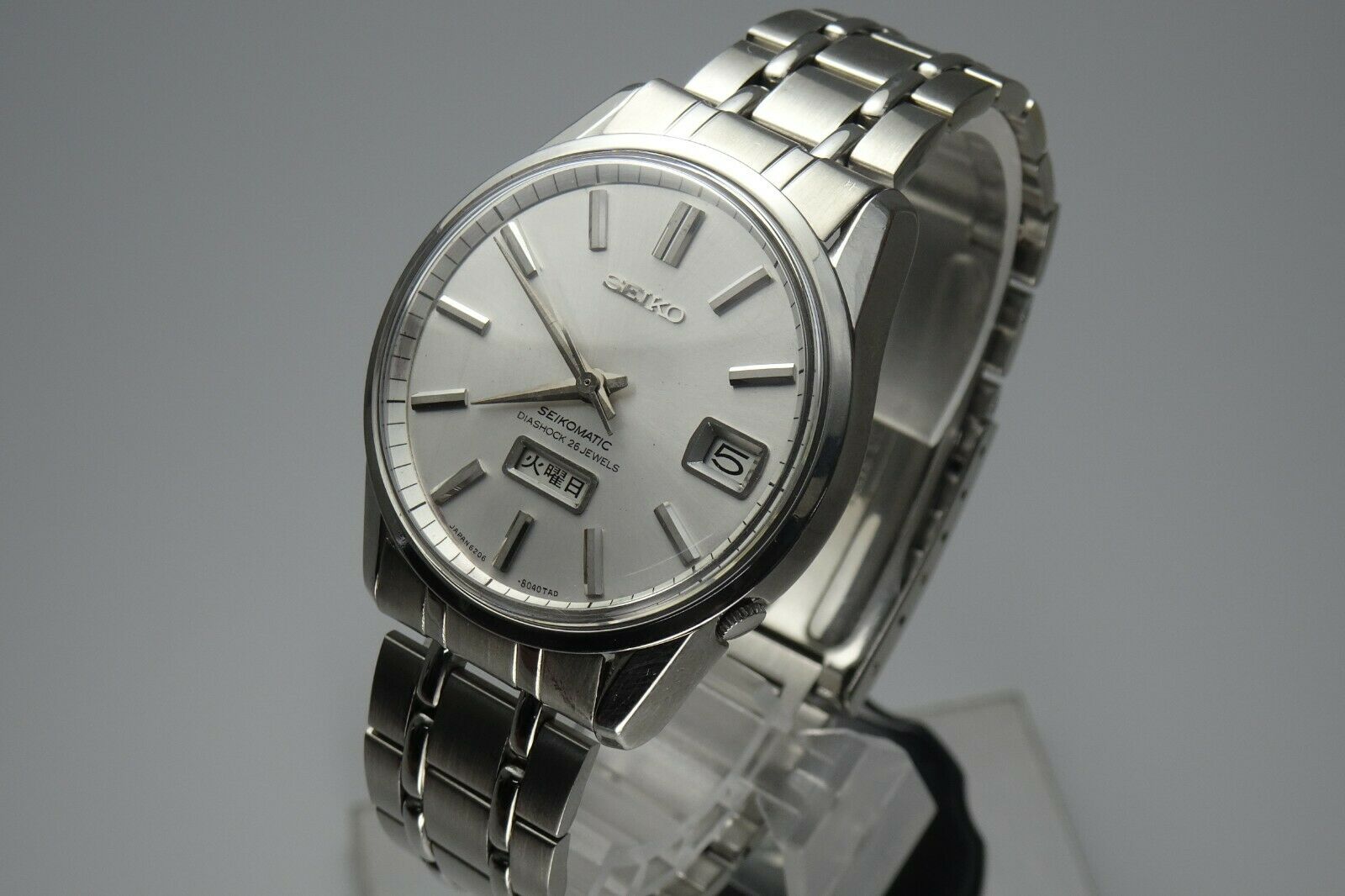 Vintage 1965 JAPAN SEIKO SEIKOMATIC WEEKDATER 6206-8040 26Jewels ...