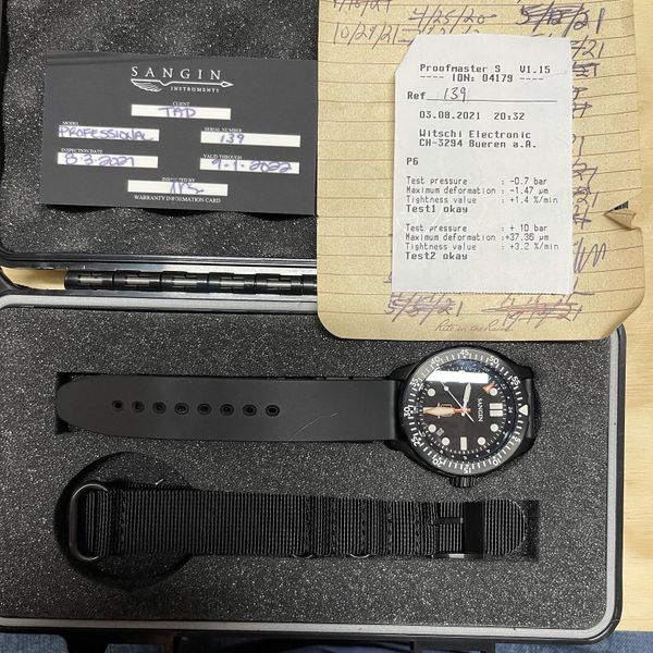 [WTS] Sangin Instruments Dark professional. TAD edition. | WatchCharts ...