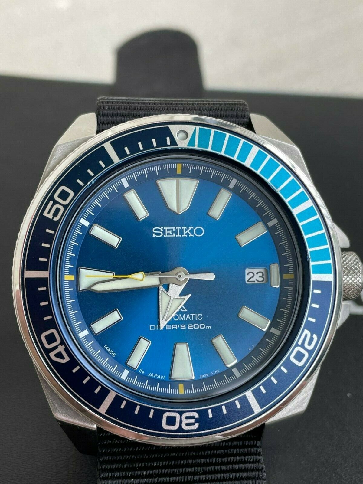 SEIKO Prospex Blue Lagoon Samurai SRPB09 Automatic Watch w/ extra Sapphire JDM! | WatchCharts ...