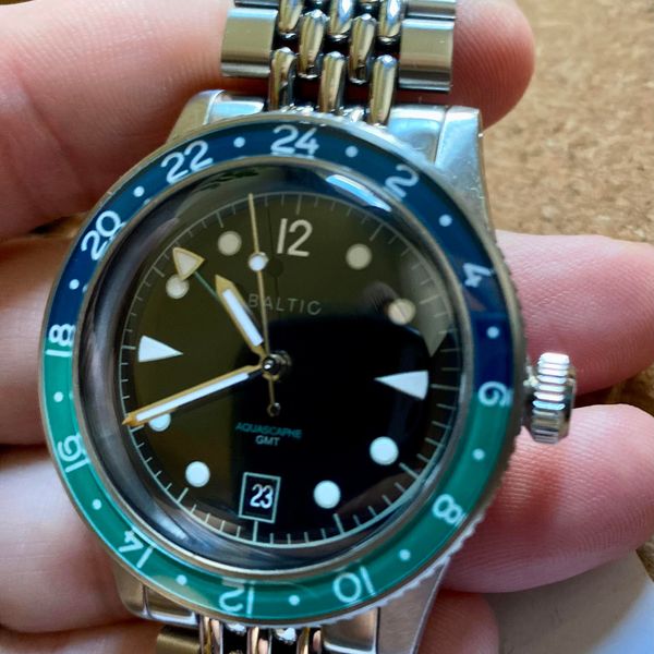 [WTS] [US] Baltic Aquascaphe GMT Blue/Green Bezel - $825 | WatchCharts