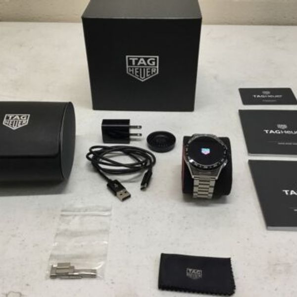 Tag Heuer Connected Watch SBG8A Stainless Steel Band Sapphire Crystal ...