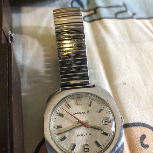 Vintage Caravelle Bulova Watch Automatic With Box TimePiece Arrow ...
