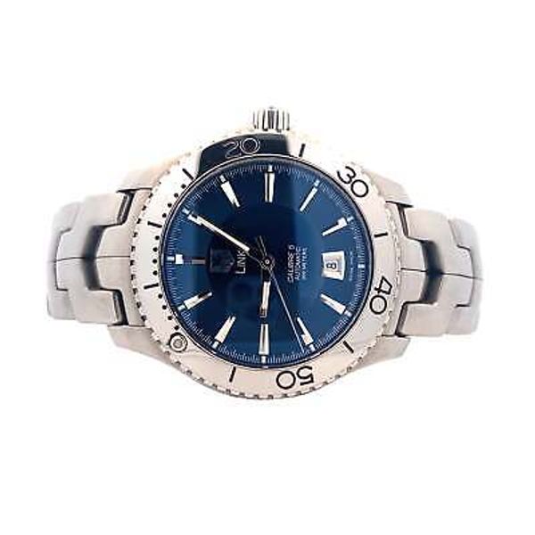 Tag Heuer Link Stainless Steel Blue Face Men's Watch | WatchCharts ...