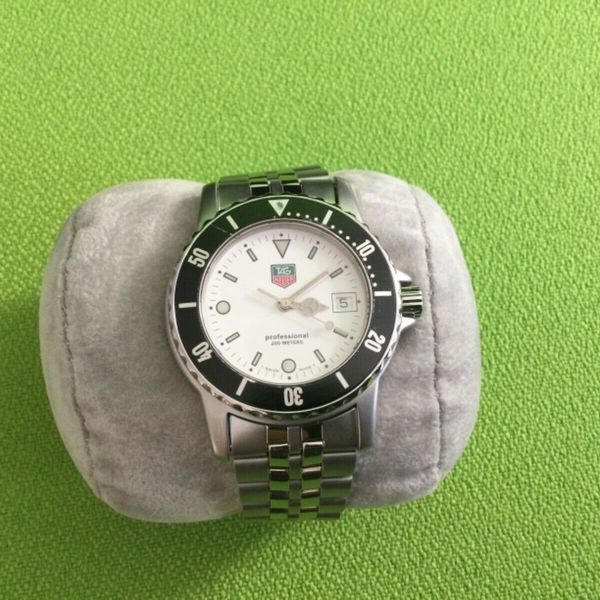 Tag Heuer 1500 Professional WD1213. Submariner Black Bezel Stainless ...