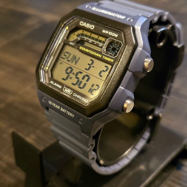 Casio WS1600H-2AV, World Time Watch, Chronograph, Alarm, 10 Year ...