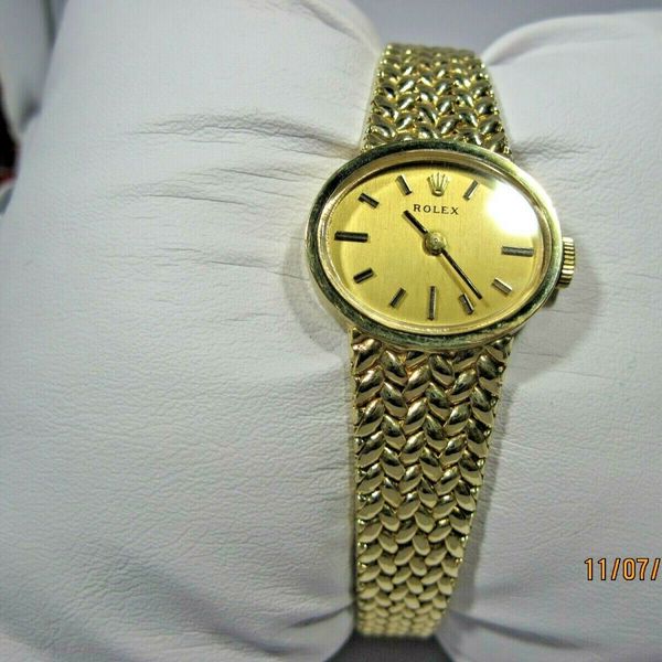14K Yellow Gold Ladies Rolex Watch 0585 Style #819370.....6 1/4 ...