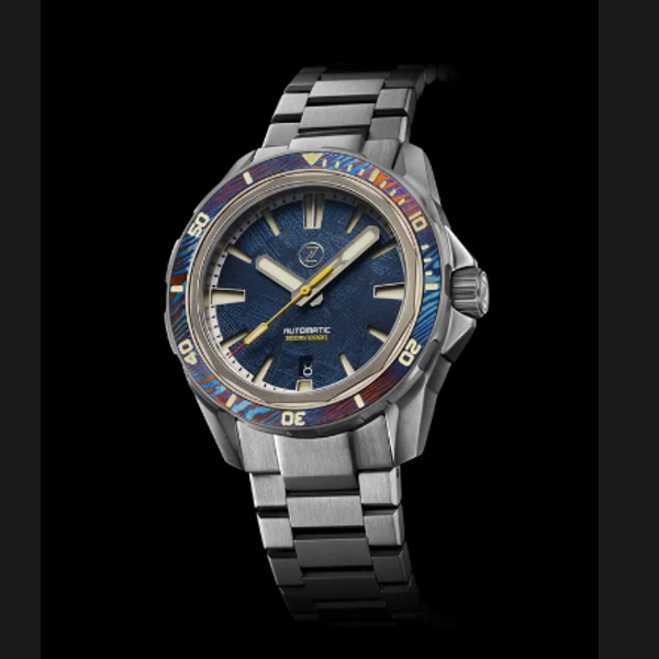 [WTS] Zelos Swordfish 42 Ti Blue Meteorite/Timascus Bezel + Ostrich ...