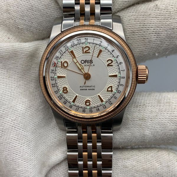 Oris Big Crown Pointer Date Automatic 25 Jewels Men Swiss Wrist Watch ...
