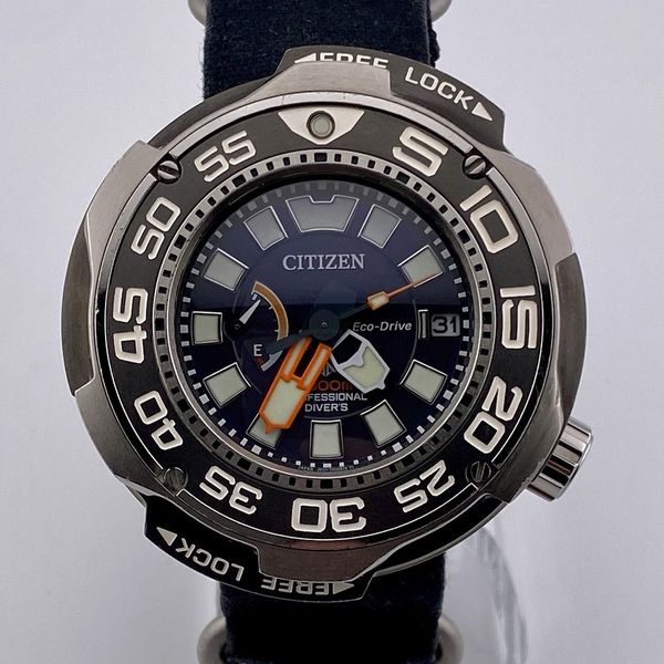 CITIZEN PROMASTER 1000 PRO DIVER SUPER TITANIUM WITH BAND ADAPTER ...