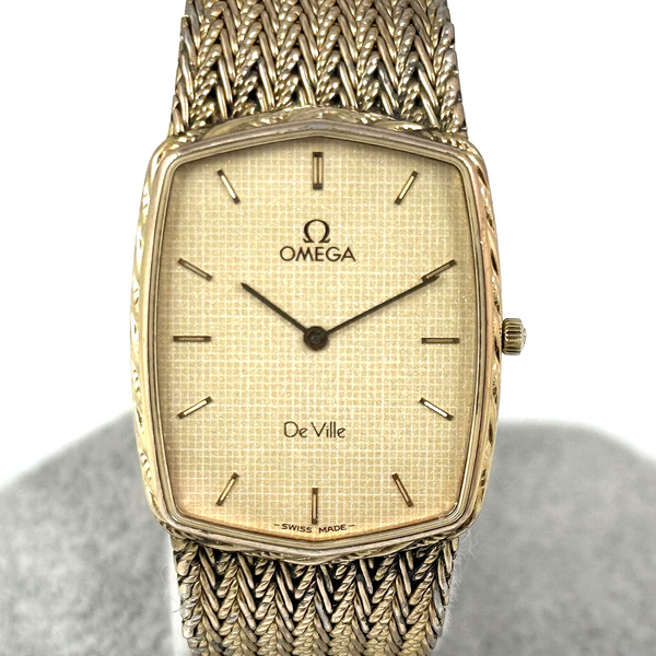 OMEGA DE VILLE Cal.1377 MEN'S GOLD PLATED VINTAGE WATCH SWISS MADE ...