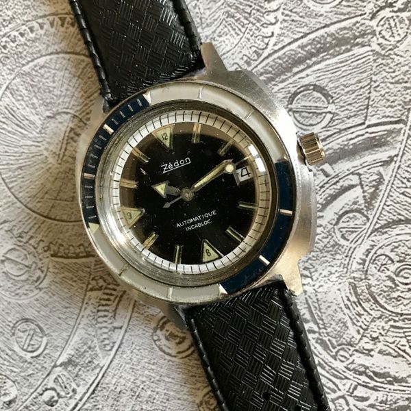 FS: Vintage ZEDON Swiss ETA 2472 Diver - Bakelite / Acrylic Besel ...