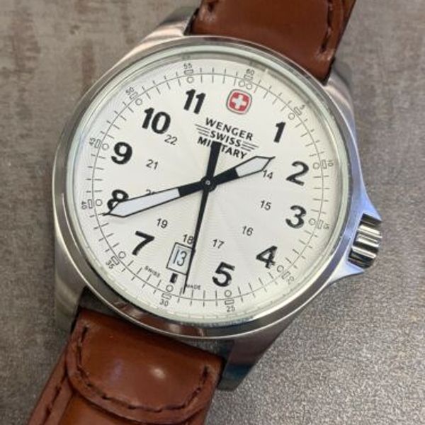 Wenger Field Issue Terragraph Swiss Army Watch Men's Stainless 100m Ref ...