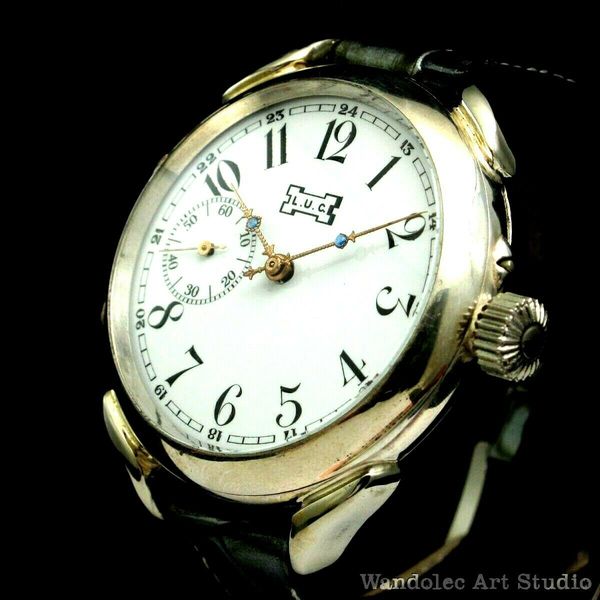 Vintage Men's Wristwatch Silver Mens Watch Louis Ulysse Chopard LUC ...