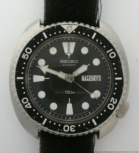 Vintage Seiko Turtle Diver 6309-7049 150m Day Date Automatic Steel Watch | WatchCharts Marketplace