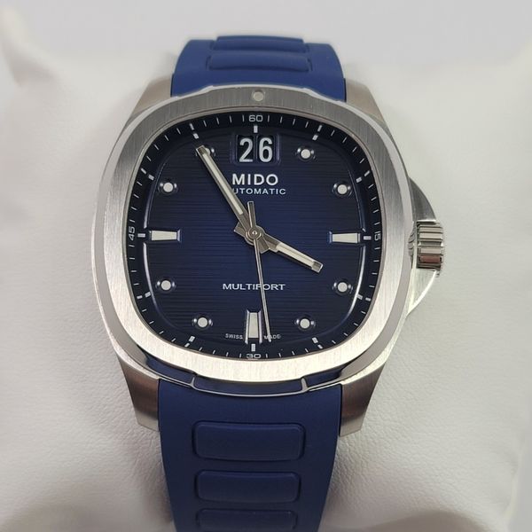 Mido Multifort TV Big Date Automatic Rubber Strap Men's Watch ...
