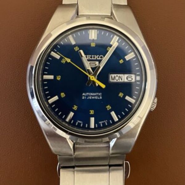 Seiko 5 Sports Blue Men's Watch - SNK615 | WatchCharts Marketplace