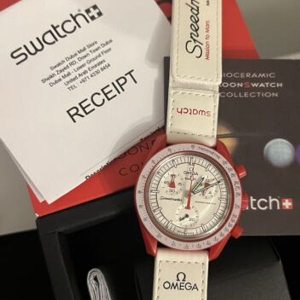 OMEGA x Swatch MoonSwatch Mission to Mars , Used , Receipt , SO33R100 | WatchCharts Marketplace