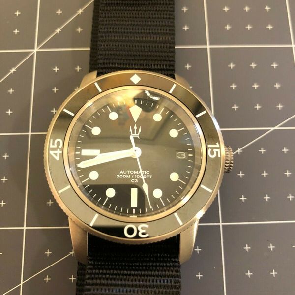 Maratac LSA Homage Titanium 300M Diver Watch Lumed Ceramic Bezel ...