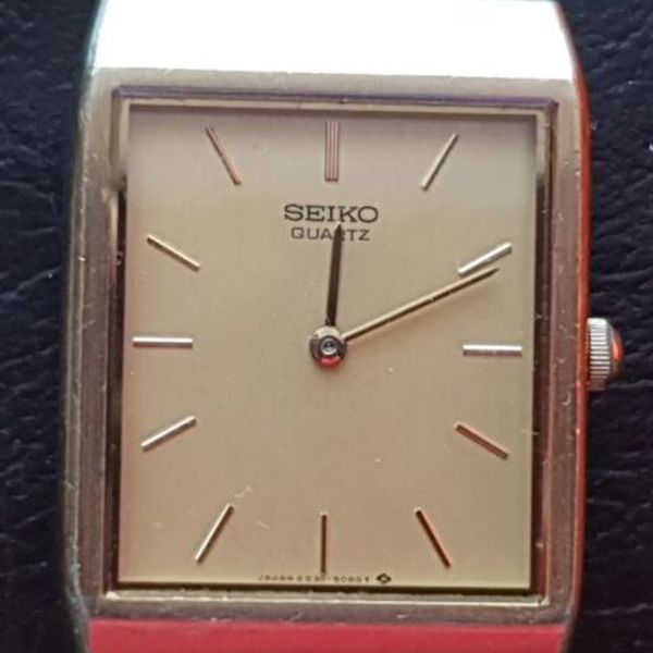Gents Genuine Seiko Vintage Retro Gold Tone Dress Watch 6530-5420 | WatchCharts Marketplace