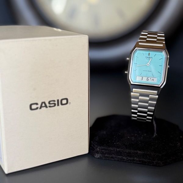 CASIO AQ-230 - Digital Watch Vintage Collection Retro Tiffany / Aqua ...