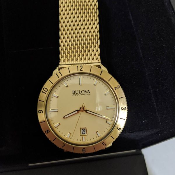 [WTS] Bulova Accutron II Moonview gold watch $140 OBO | WatchCharts ...