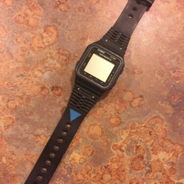Casio TC-50 Touch Sensor Cal Calculator Watch QW-120 rare 1983 Japan ...