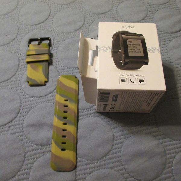 pebble watch with wide body straps | WatchCharts Marketplace