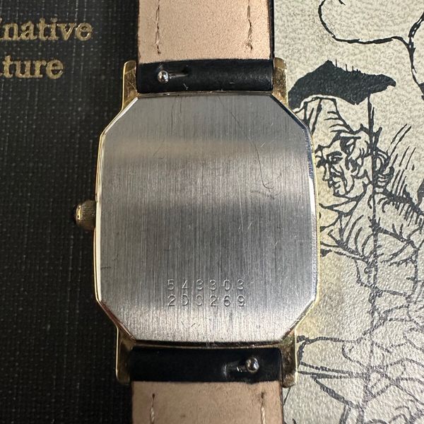 Universal Geneve Mark Century quartz Tank Watch Vintage Very Rare Thin ...