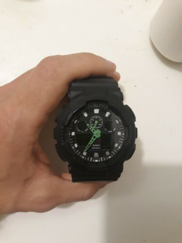 Casio G-Shock World Time Alarm Analog Digital GA-100C-8A Men's Watch | WatchCharts