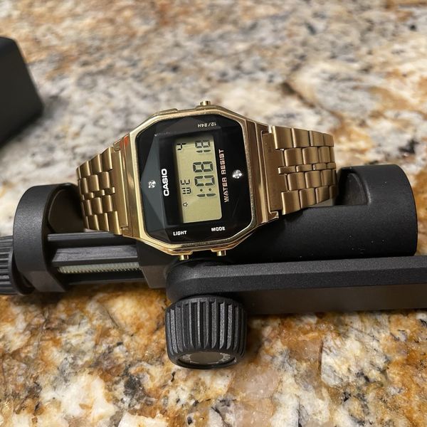 Casio Vintage Digital Stainless Steel Watch A159WGED-1D | WatchCharts ...