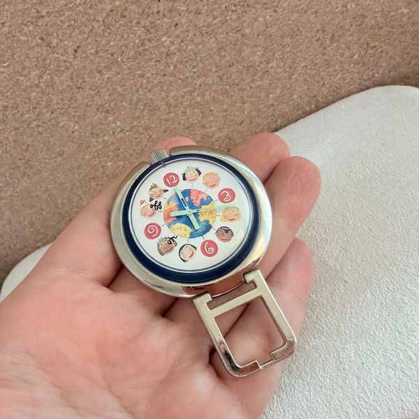 Collectible Swatch Pop-Up ONE WORLD Pocket Alarm Watch (PUN100), 1996 ...