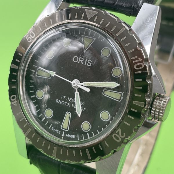 Menâ s Oris Diver Fixed Bezel Mechanical Movement | WatchCharts Marketplace