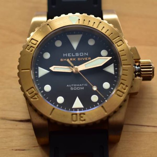 Helson Shark Diver Brass | WatchCharts
