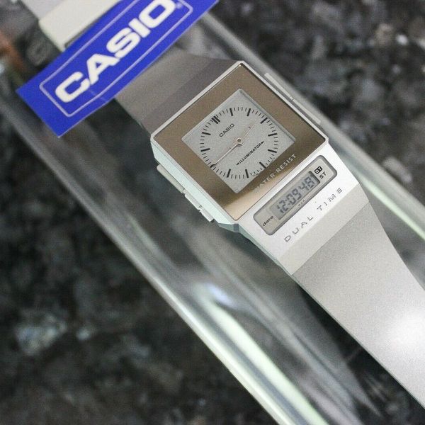 NOS NIB Rare vintage Casio Film Watch FS-01 ana-digi japan movment ...