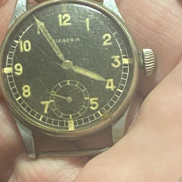 ORIGINAL WWII GERMAN MILITARY LUFTWAFFE "SIEGERIN" PILOTS WATCH ALPINA ...