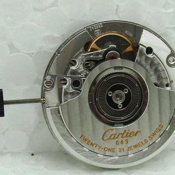 CARTIER MOVEMENT CALIBER 049. MECHANICAL AUTOMATICO DATE. WHITE ...