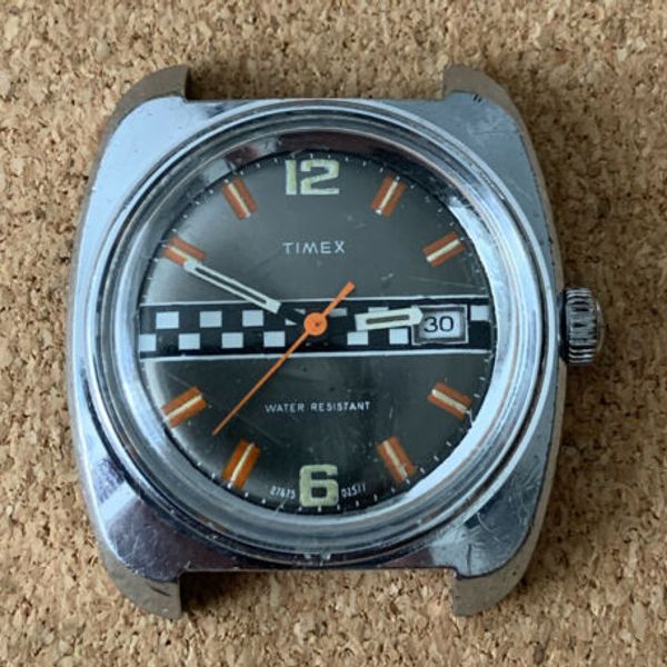 Vintage Timex F1 Racing Rally Divers Style cal 25 made in GT Britain ...