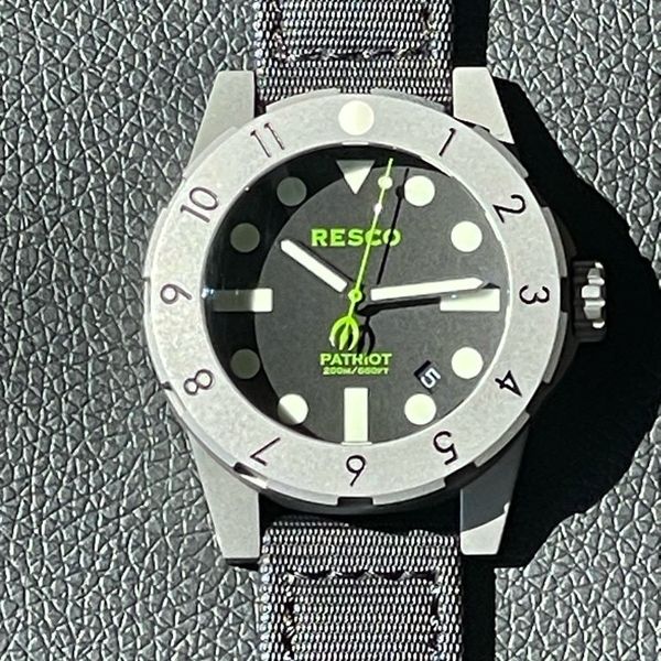 Resco Custom Patriot 1 Green Full Kit Mint Eta Automatic | WatchCharts ...