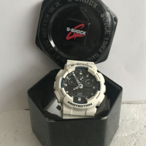 G-SHOCK Casio Men's Watch MODEL #5081 GA-100 (White) | WatchCharts