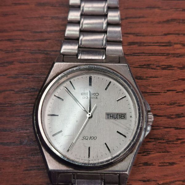 Vintage Seiko 5Y29-8A50 Mens Steel Quartz Day/Date Watch for Repair ...