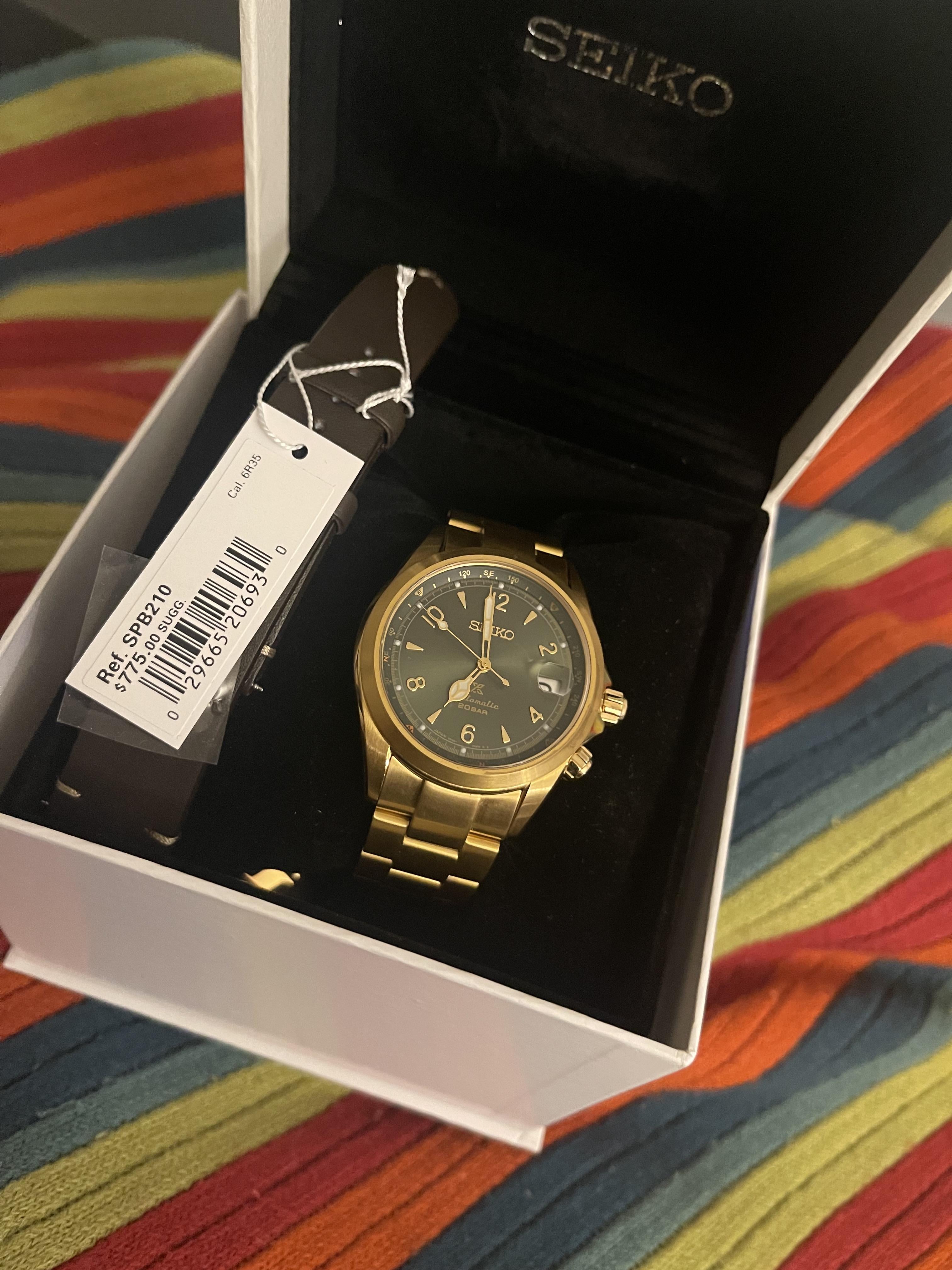 [WTS] Seiko SPB210 Green Dial Gold Watch w/ Gold Bracelet - 575 ...