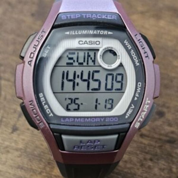 Casio Women's Digital Watch Step - Counter Alarm Timer Stopwatch LWS ...