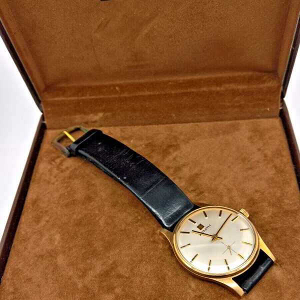 Zenith 9ct Gold Watch For Long Service Award Engraved | WatchCharts ...