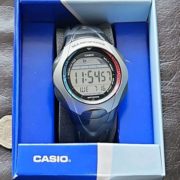 genuine Vintage Retro Casio Sea Pathfinder 2572 SPS-300 Digital watch ...