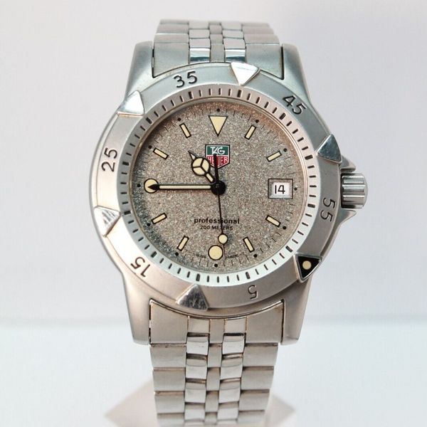 Mens Tag Heuer 37mm Granite Rock Dial 1500 Series Professional Watch ...