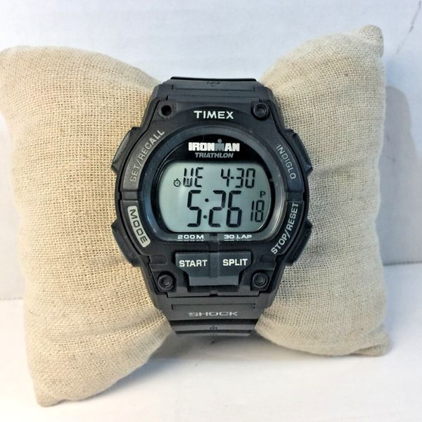 Timex Ironman Triathlon Shock WR200M Diver, Swim Digital Men's Watch ...